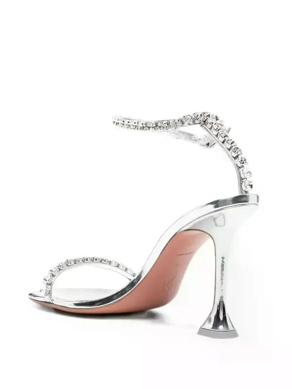 Amina Muaddi Gigi Embellished Heeled Sandals