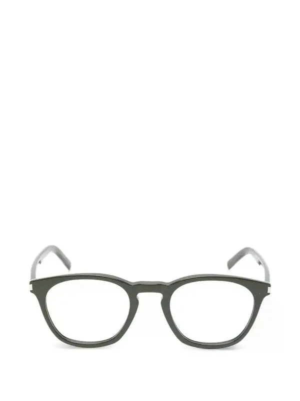 Saint Laurent Round Frame Glasses - Green
