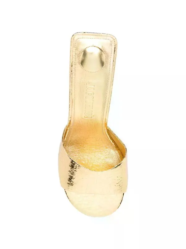 Jacquemus Heeled Sandals - Gold