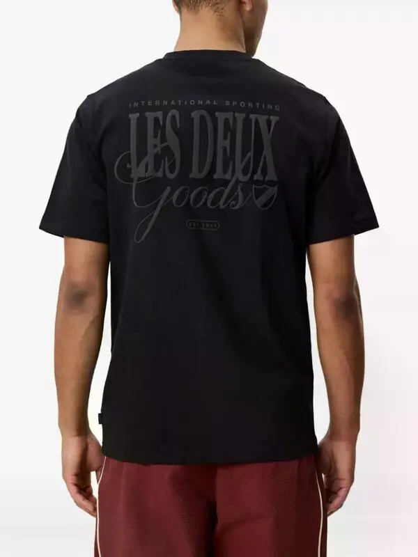 LES DEUX Logo-print Cotton T-shirt