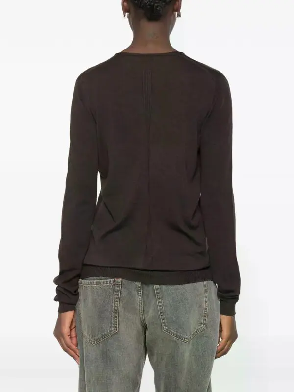 Rick Owens V-neck Sweater - Brown