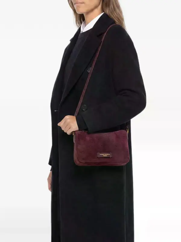 GIANNI CHIARINI Nora Suede Clutch Bag