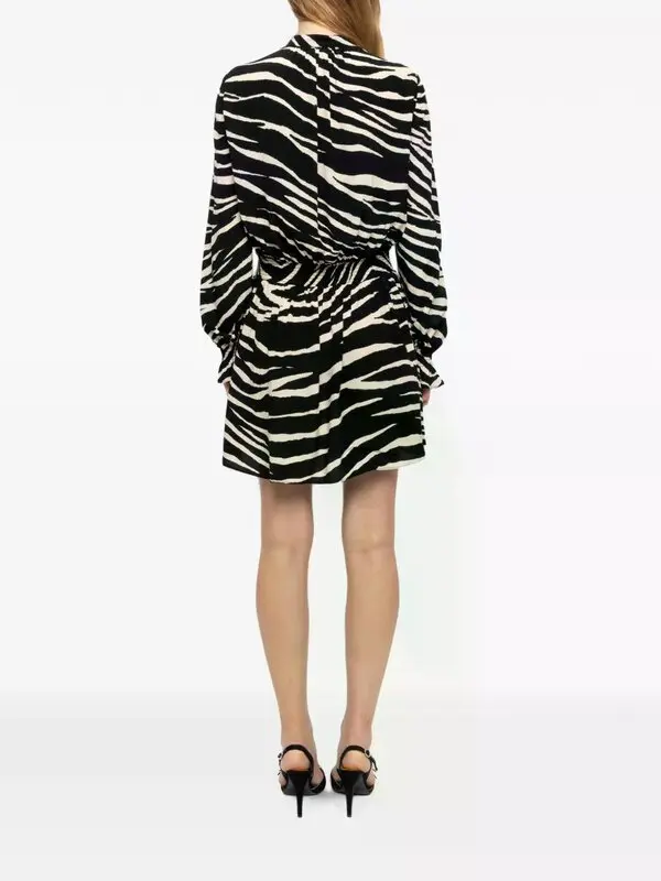 Zadig&Voltaire Printed Viscose Zebra Print Mini Dress