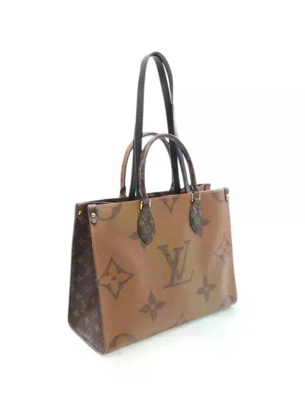 LOUIS VUITTON Monogram Giant Reverse Tote Bag - Brown