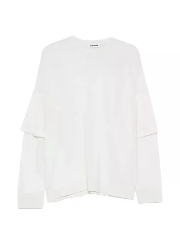 DARKPARK Layered Sleeves Crew Neck Sweater