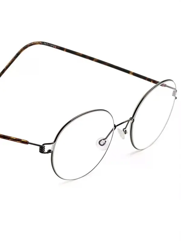 LINDBERG Stefano Round-frame Titanium Glasses