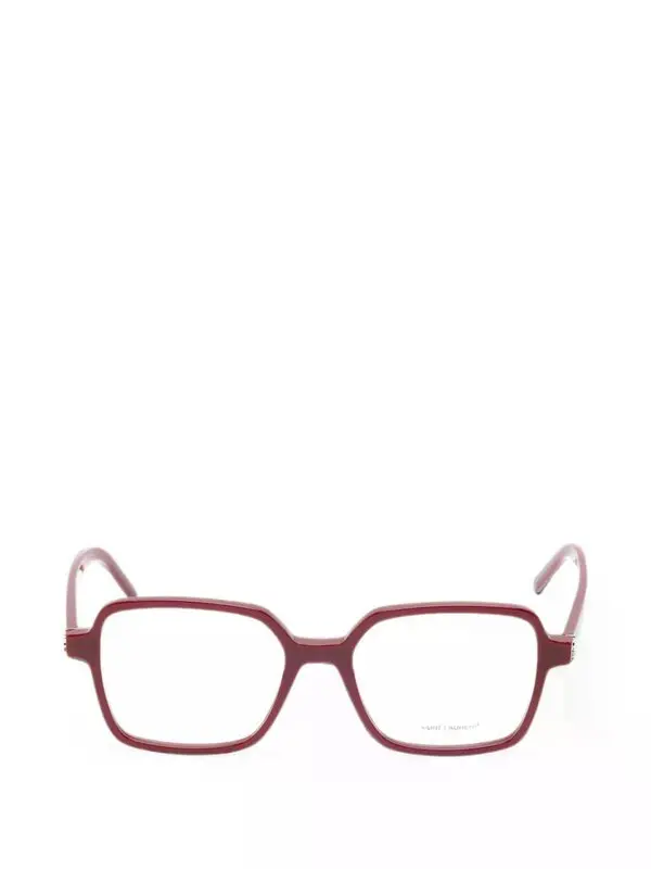 Saint Laurent Square-frame Glasses - Red