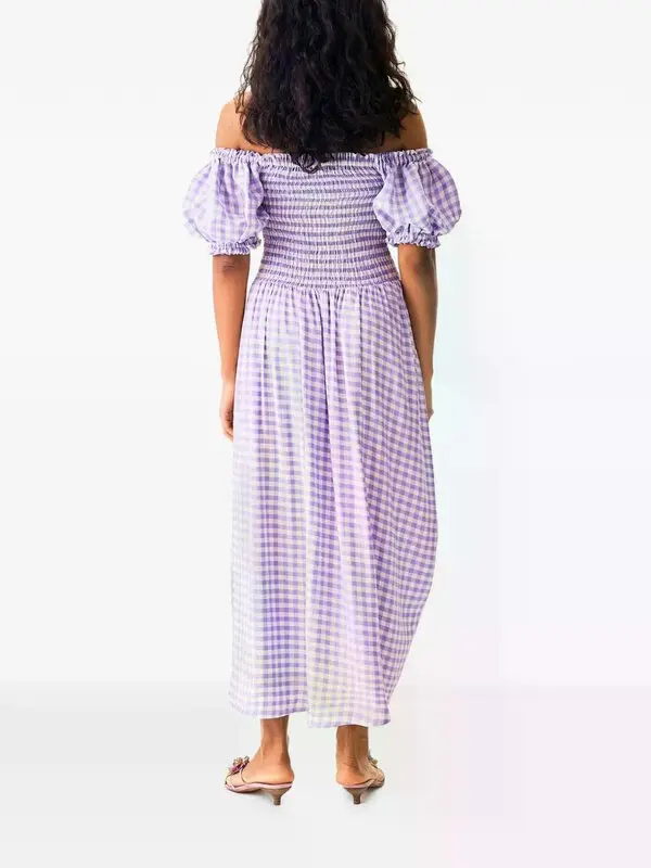 Sleeper Belle Gingham-print Maxi Dress