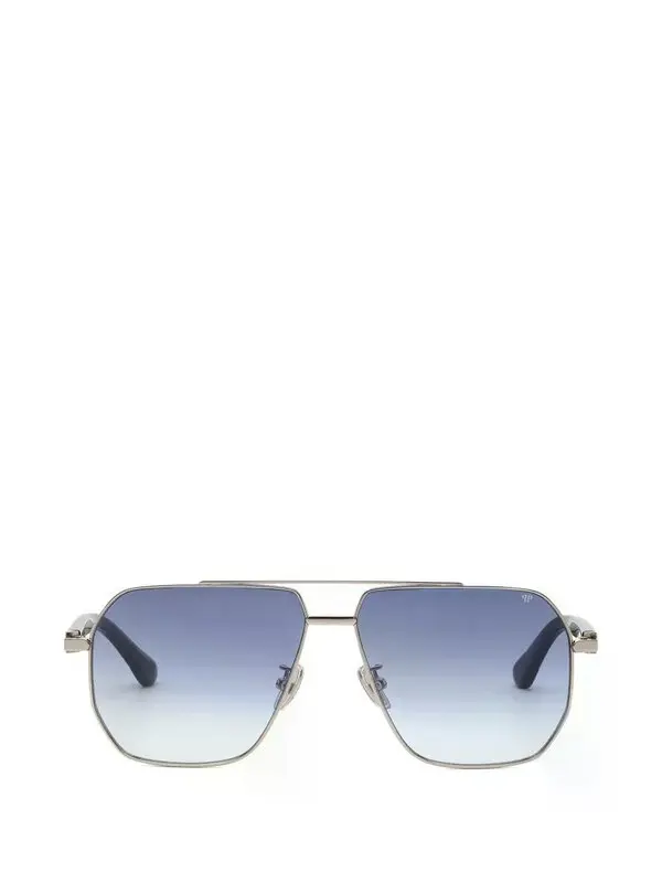 Philipp Plein Gradient-lens Geometric-frame Sunglasses