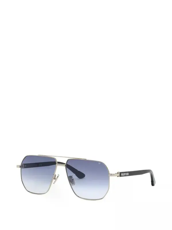 Philipp Plein Gradient-lens Geometric-frame Sunglasses