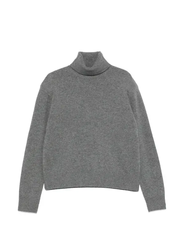 THE FRANKIE SHOP Gala Ribbed-trim Sweater - Grey