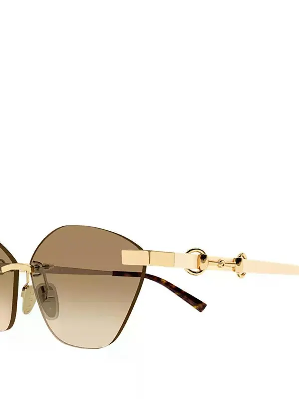 Gucci Cat-eye Rimless Sunglasses