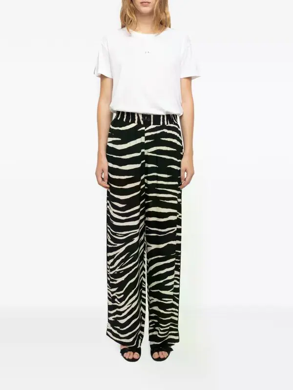 Zadig&Voltaire Zebra Print Trousers