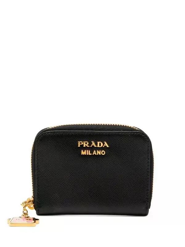 Prada 2013-2026 Saffiano Zip Around Coin Pouch