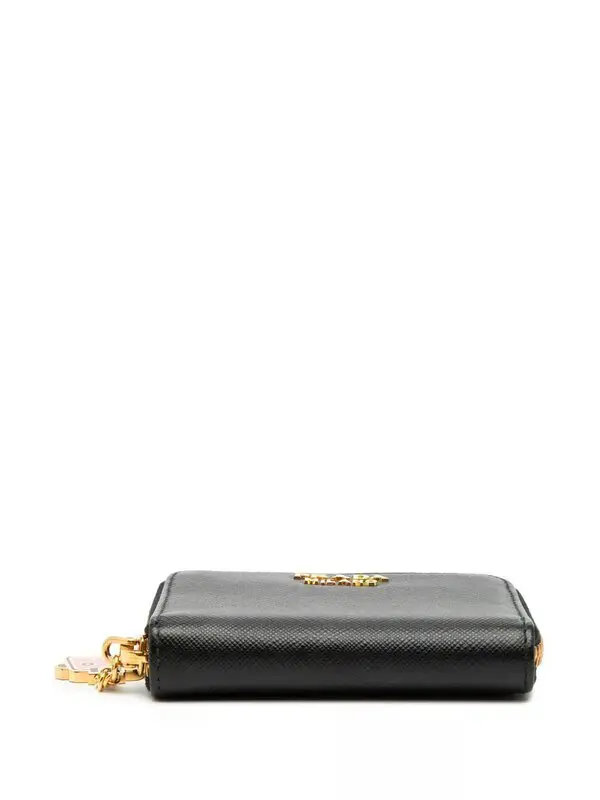 Prada 2013-2026 Saffiano Zip Around Coin Pouch