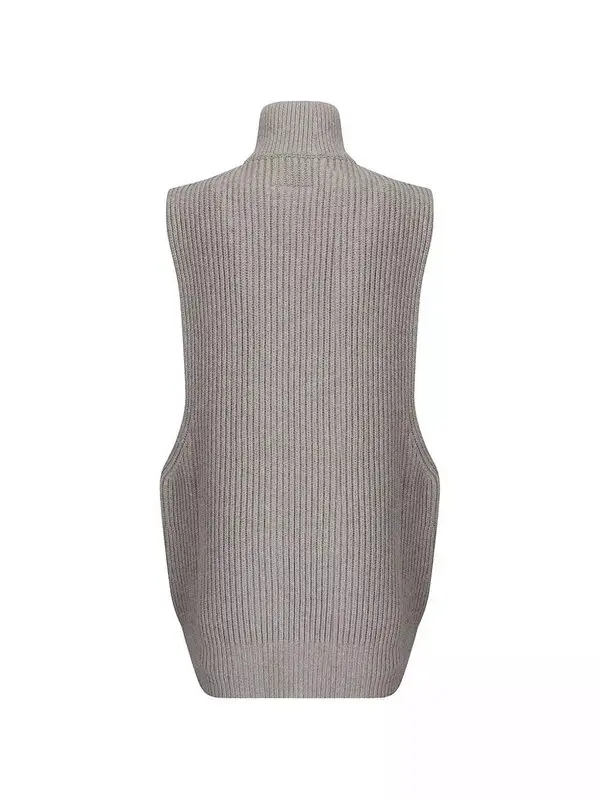 MAISON MARGIELA Ribbed Knit Zip-up Gilet