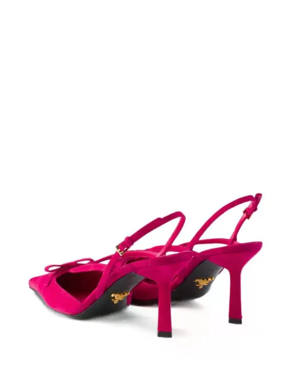 Prada Suede Slingback Pumps - Pink