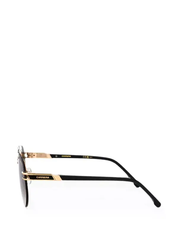Carrera Eyewear Pilot Frame Sunglasses With Brown Tinted Lenses