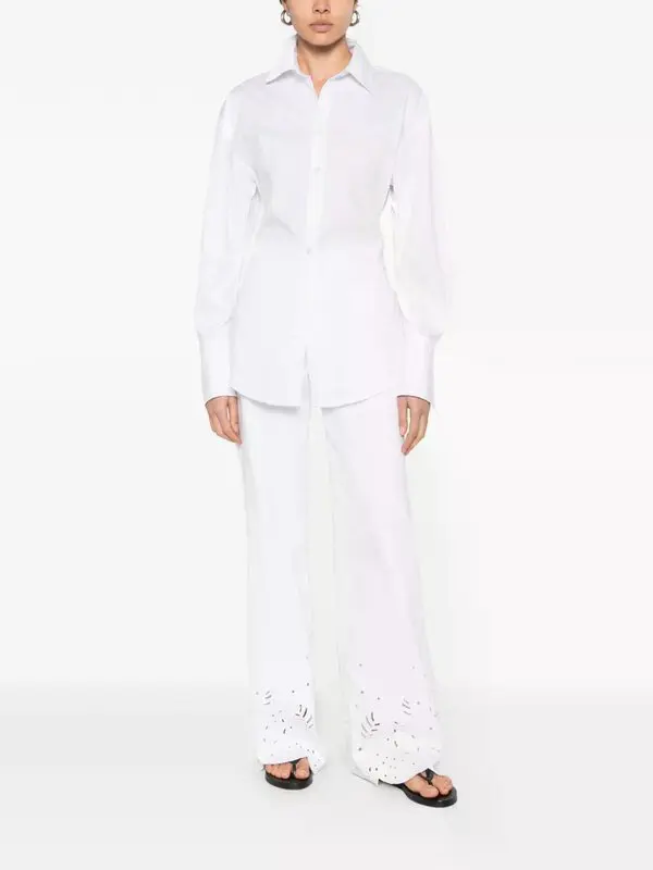 MARCCAIN Scalloped-hem Straight Jeans