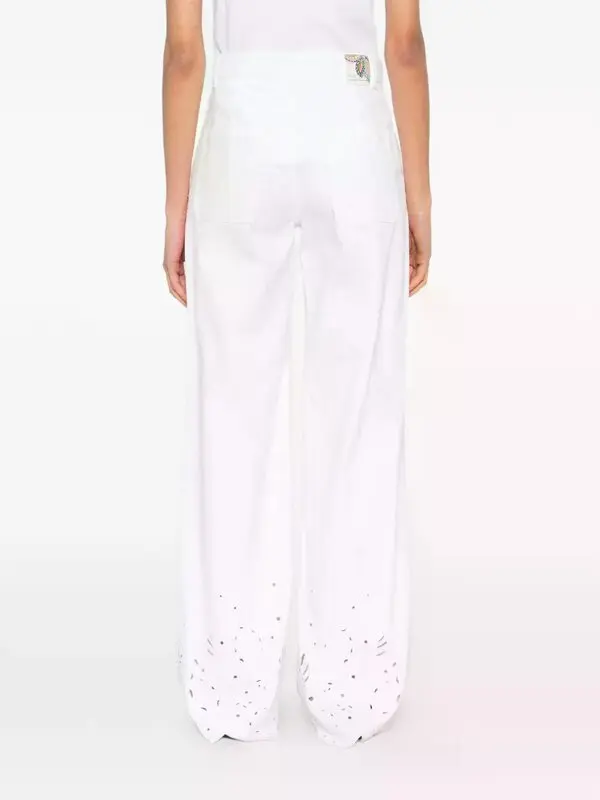 MARCCAIN Scalloped-hem Straight Jeans