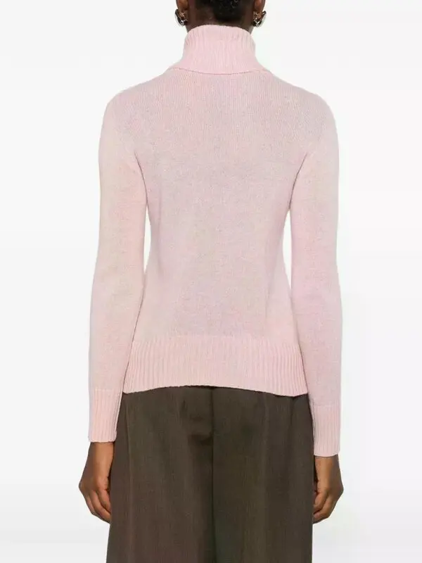 ARAGONA Turtleneck Sweater - Pink