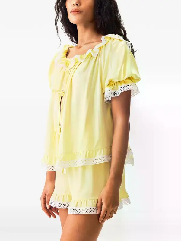 Sleeper Romantica Lace-trim Pajamas