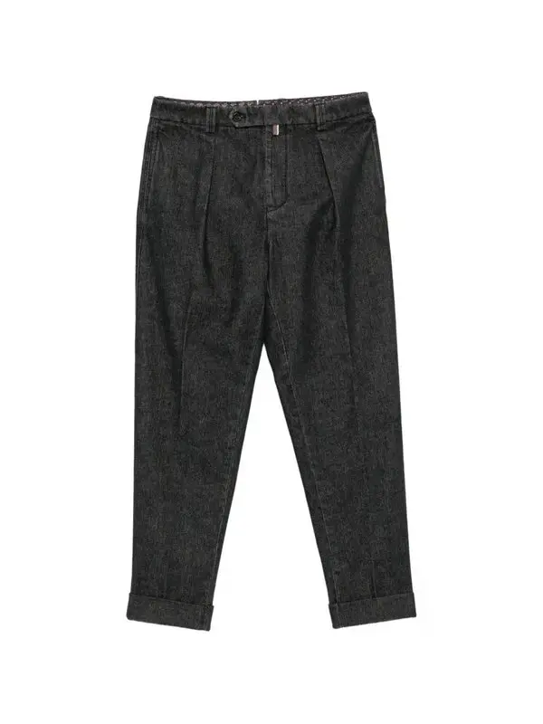 BERWICH Pleated Turn-up Trousers