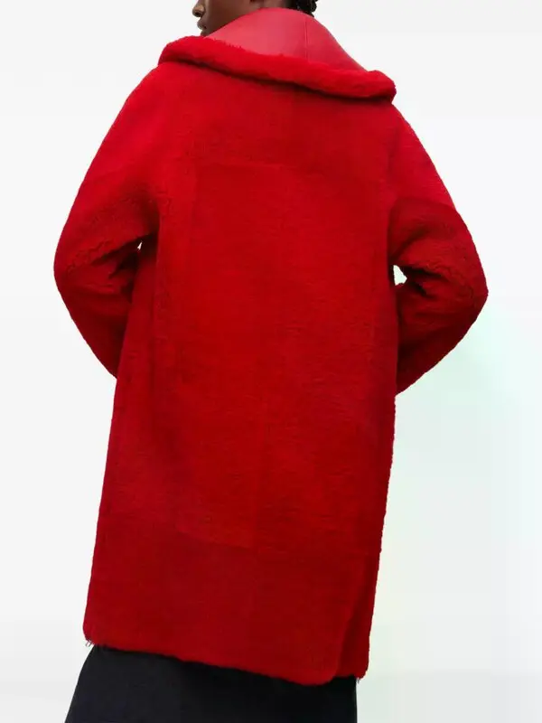 BOSS Shearling-texture Zip-up Coat