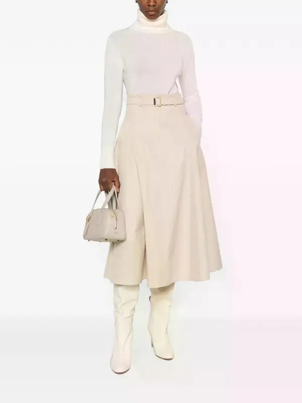 ARAGONA Roll Neck Sweater - Neutrals