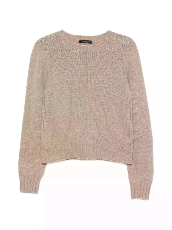 ARAGONA Long-sleeve Ribbed-knit Sweater
