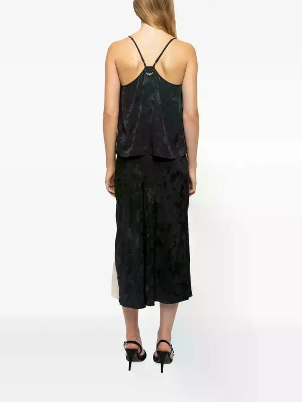 Zadig&Voltaire Jayla Silk Skirt With Lace Detail