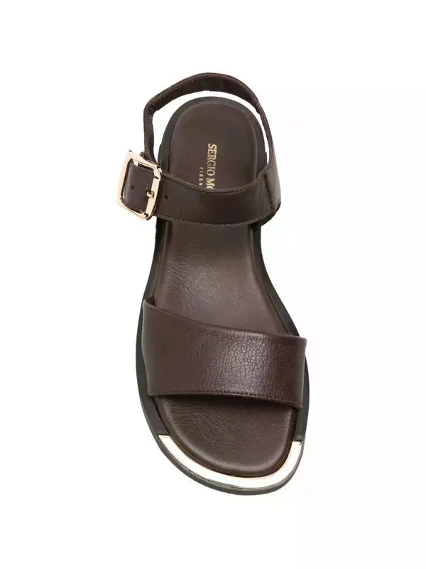 SERGIO MORETTI FIRENZE Buckle-fastening Leather Sandals