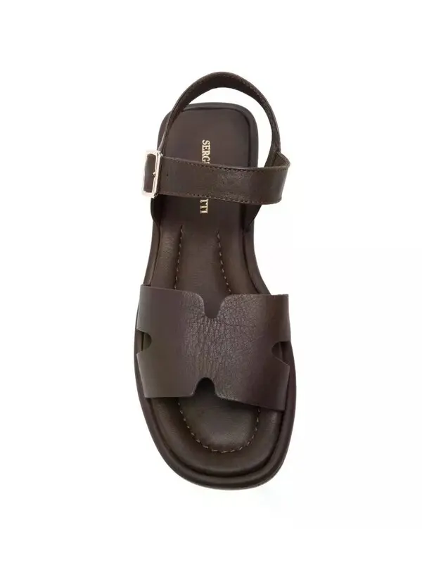 SERGIO MORETTI FIRENZE Buckle-fastening Leather Sandals
