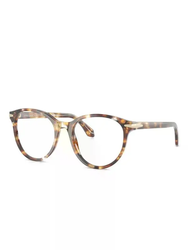 Giorgio Armani Tortoiseshell Round Glasses