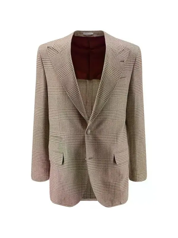 Brunello Cucinelli Check-pattern Blazer - Neutrals