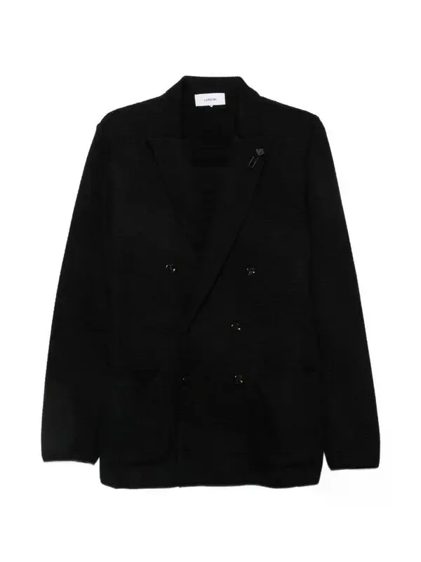 LARDINI Double-breasted Knitted Blazer