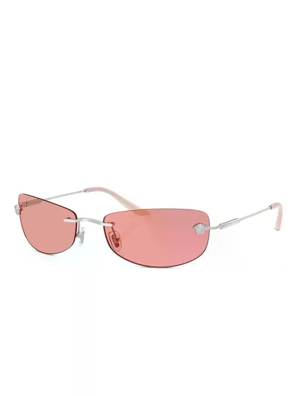 Versace Metal-frame Rimless Sunglasses