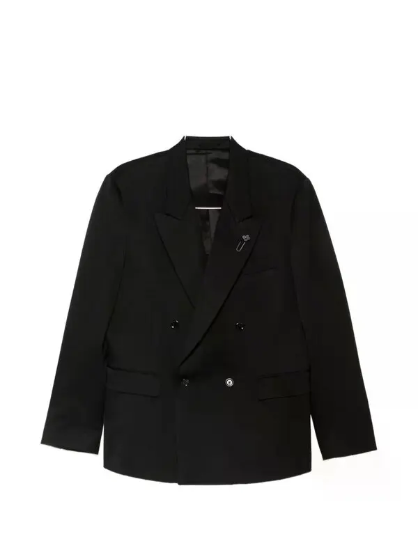 LARDINI Double-breasted Peak-lapel Blazer