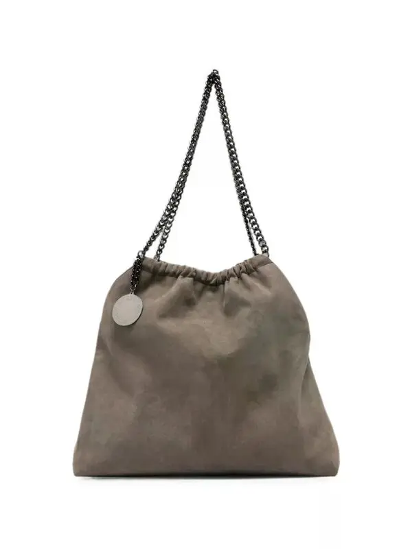 Stella McCartney Medium Falabella Ruched Chain-link Tote Bag - Grey