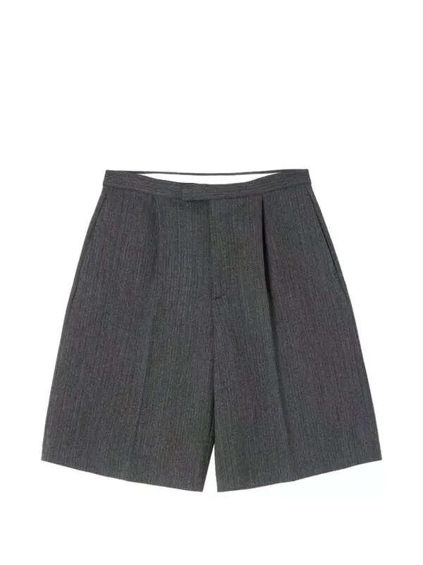 MAISON MARGIELA Tailored Striped Wool-blend Shorts