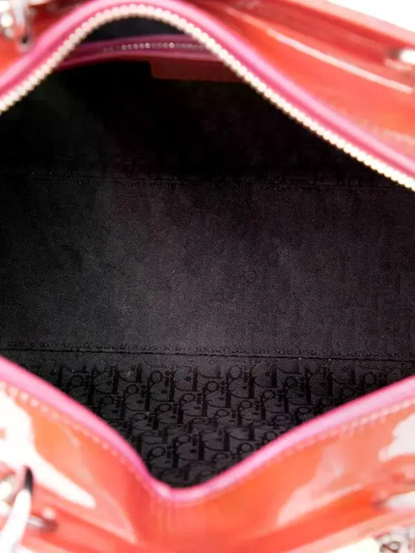 Dior Patent Cannage Lady Satchel - Pink