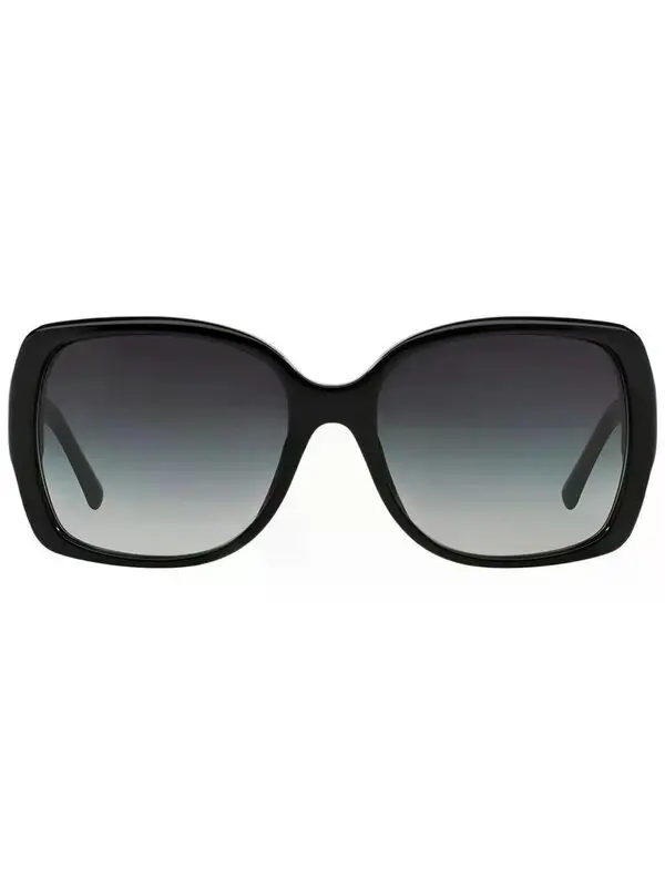 Burberry Check Detail Oversized Sunglasses