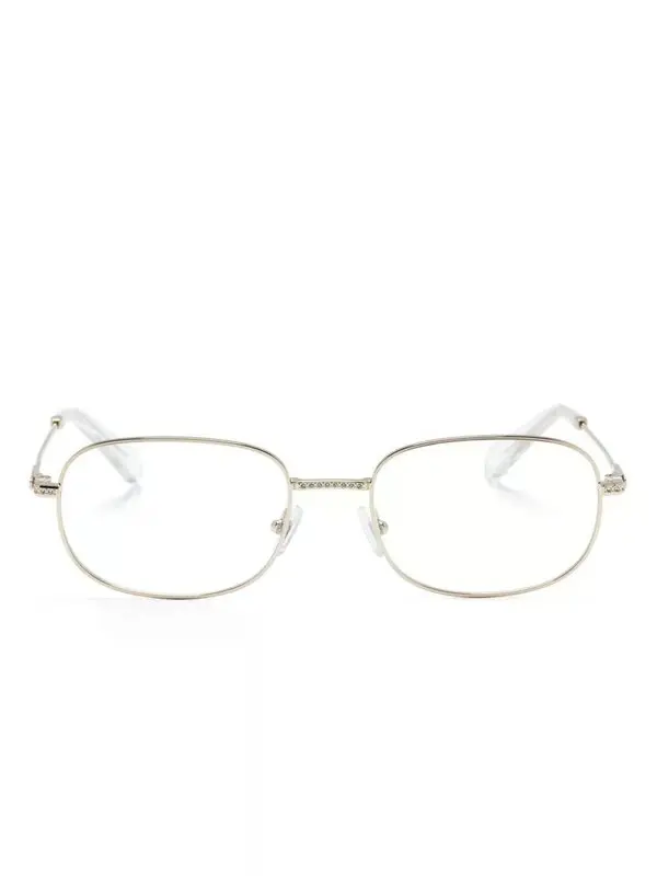 SWAROVSKI Crystal-embellished Oval-frame Glasses