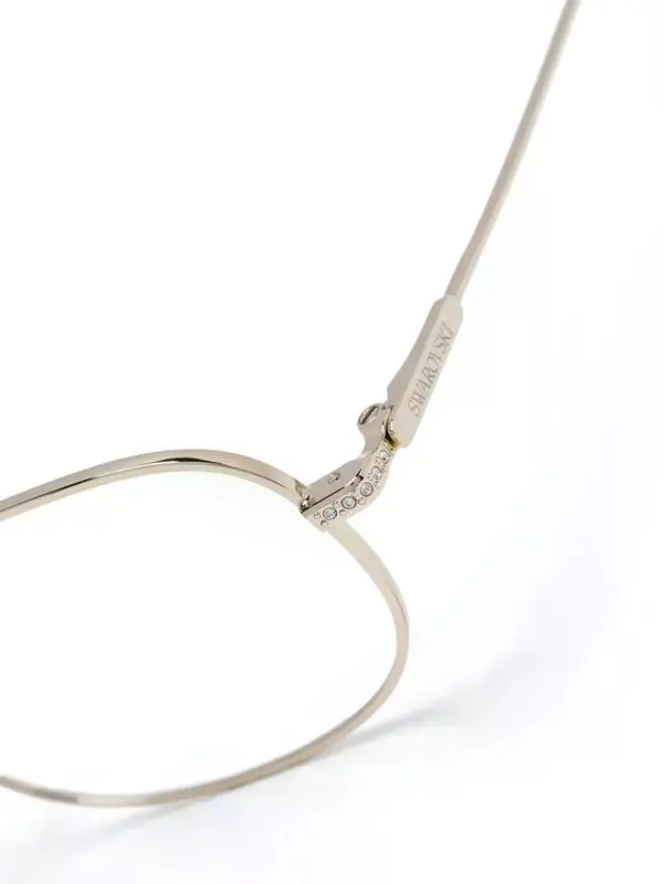 SWAROVSKI Crystal-embellished Oval-frame Glasses