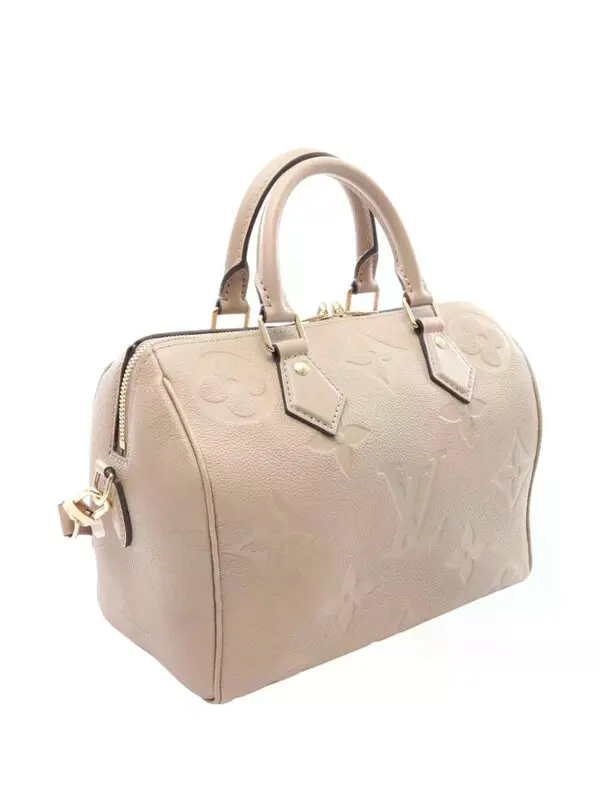 LOUIS VUITTON 2020-2026 Monogram Empreinte Speedy Bandouliere 25 Satchel - Neutrals