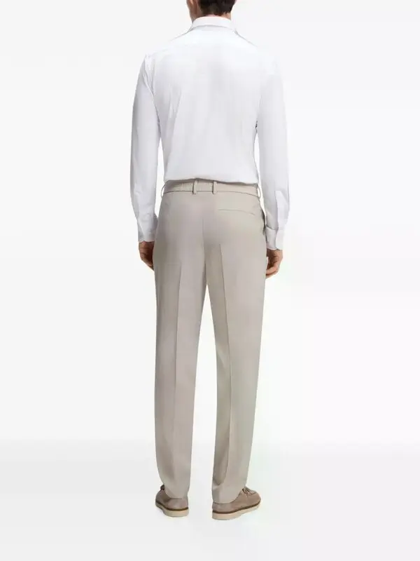 BOSS Slim-fit Shirt In Italian-made Performance-stretch Jersey