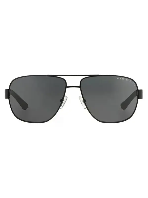 Armani Exchange Pilot-frame Sunglasses - Black