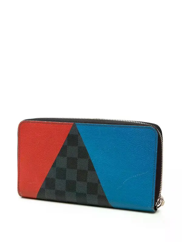LOUIS VUITTON 2016 Damier Cobalt Americas Cup Regatta Zippy Wallet Long Wallets - Blue