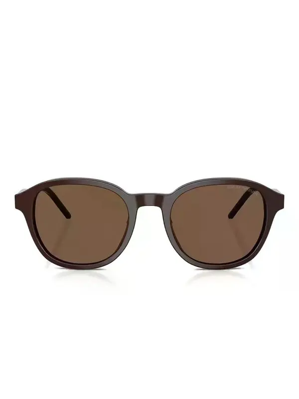 Emporio Armani Round-frame Sunglasses - Brown