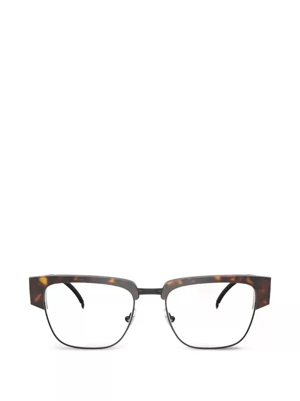 DIESEL® Tortoiseshell-effect Square-frame Glasses